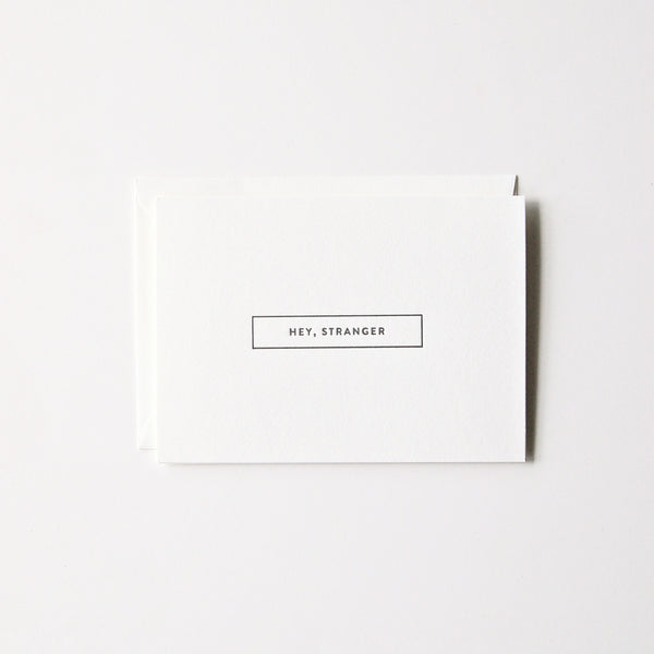 Hey, Stranger – In Haus Press