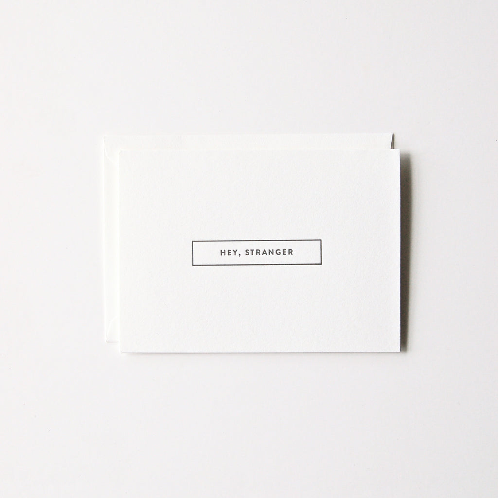 Hey, Stranger | In Haus Press